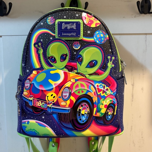 Loungefly | Bags | Rare Loungefly X Lisa Frank Cosmic Alien Ride Mini ...